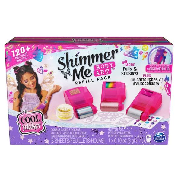Комплект за временни татуировки за Shimmer Me Body Art Spin Master Cool ...
